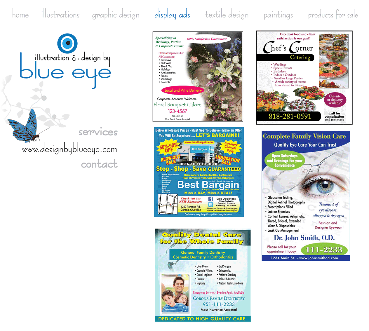 Blue Eye Illustration and Graphics Portfolio Display Ads Design By Blue Eye